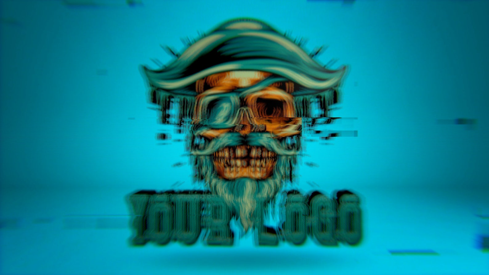 Personalizable Emot Twitch Distorted Glitchy 3D Logo Animation ...