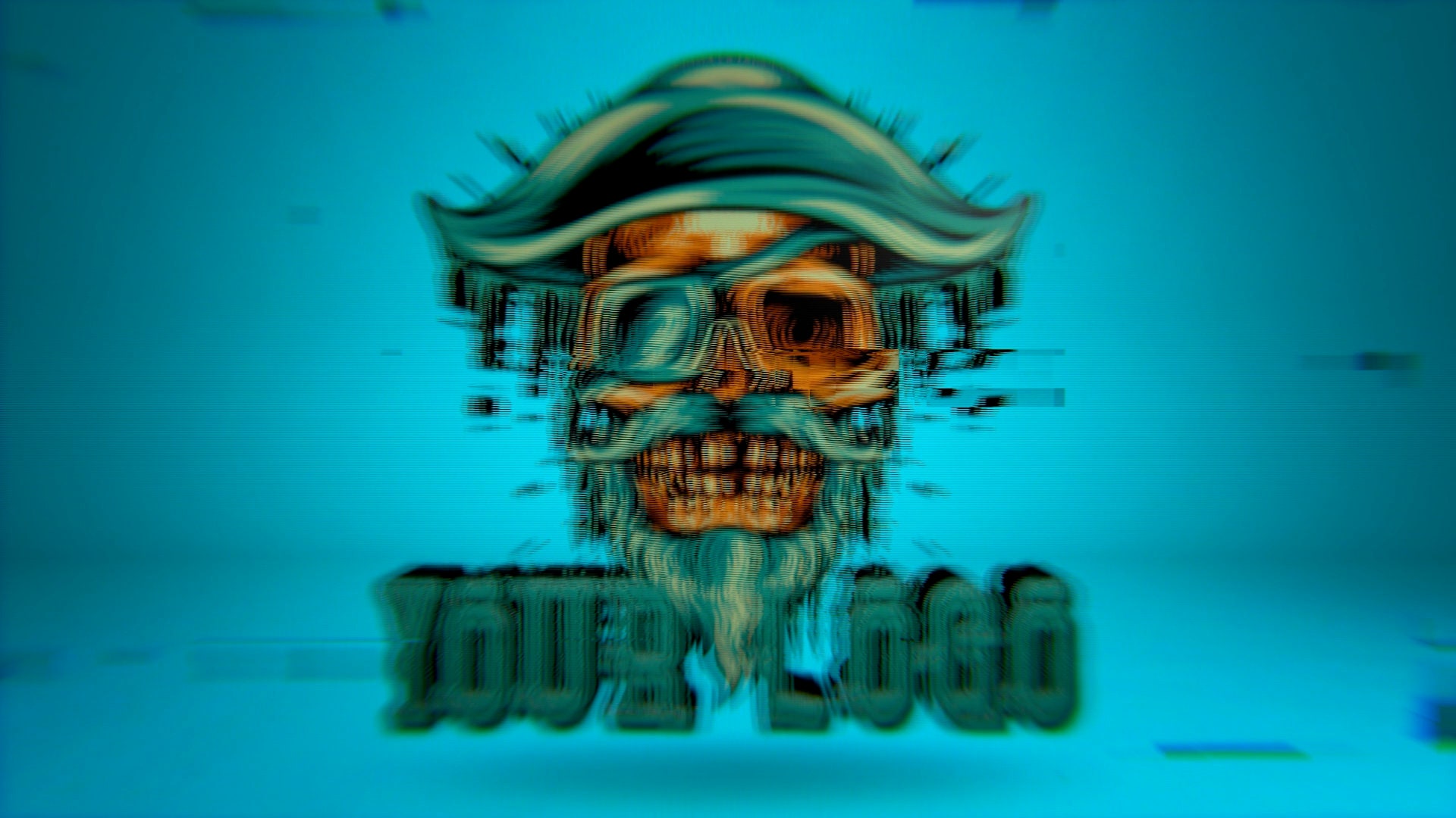 Personalizable Emot Twitch Distorted Glitchy 3D Logo Animation ...