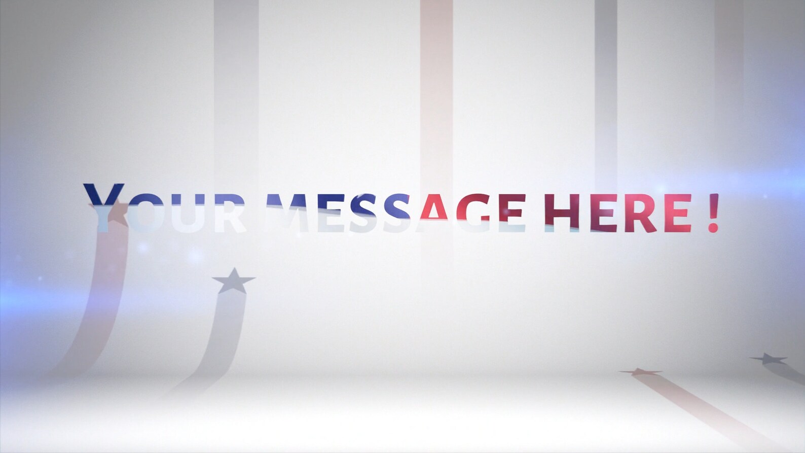 American Flag Logo Animation With Sound - Custom Message and Your Logo ...