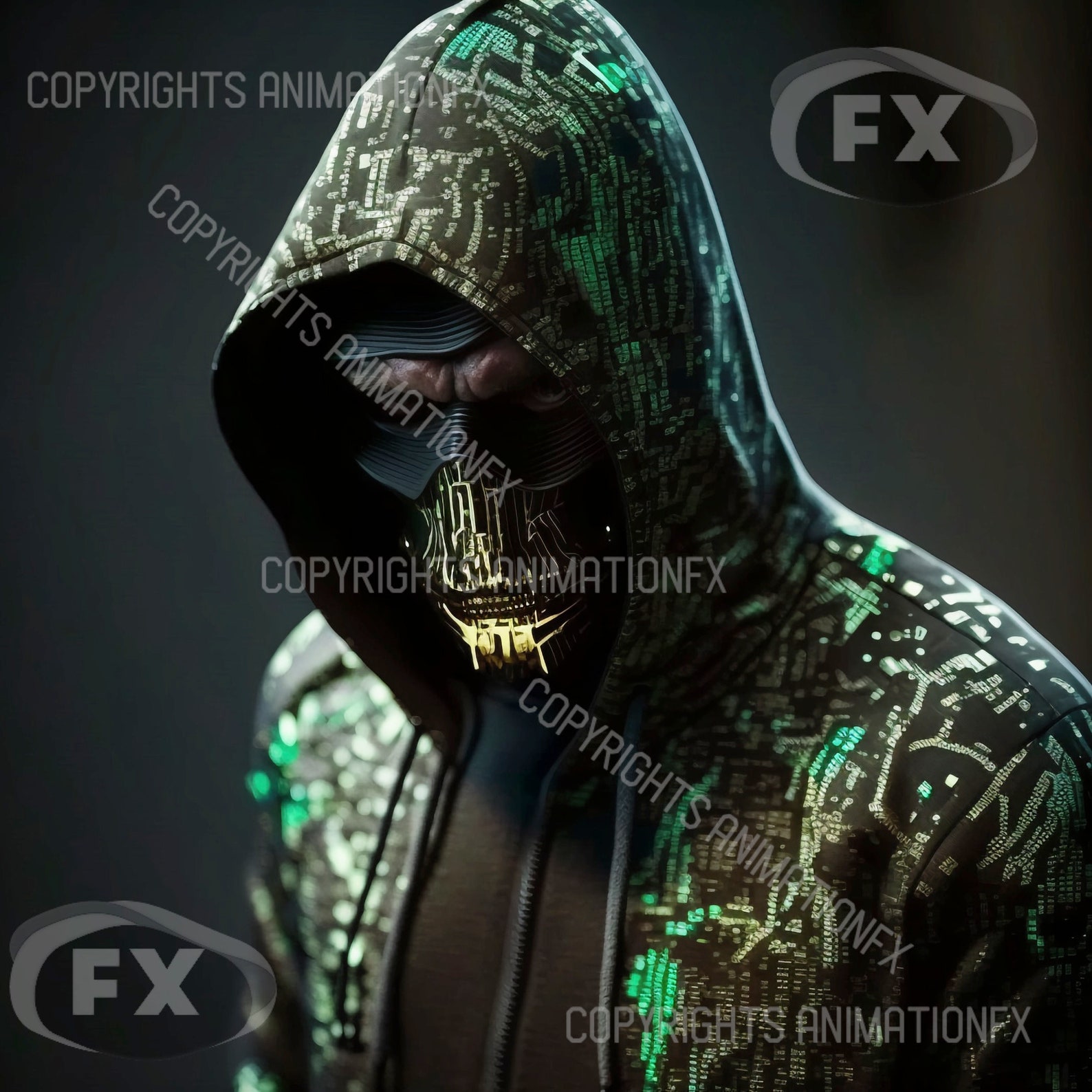 PRINTABLE ART Masked Hacker Apes Collection Printable and - Etsy