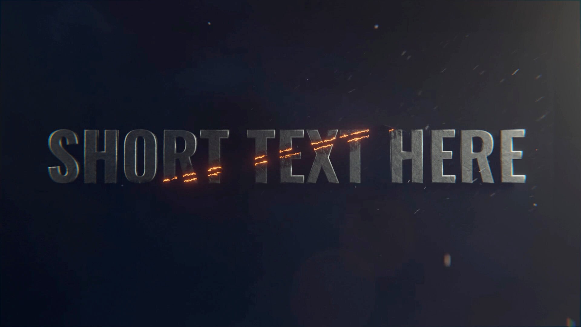 Custom Smashed Text Animation With Whoosh Sound of Space Meteorite ...