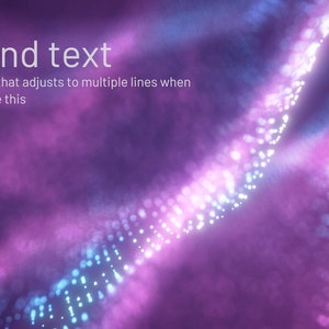Dreamy Particles Overlay With Custom Text and Colors Great - Etsy