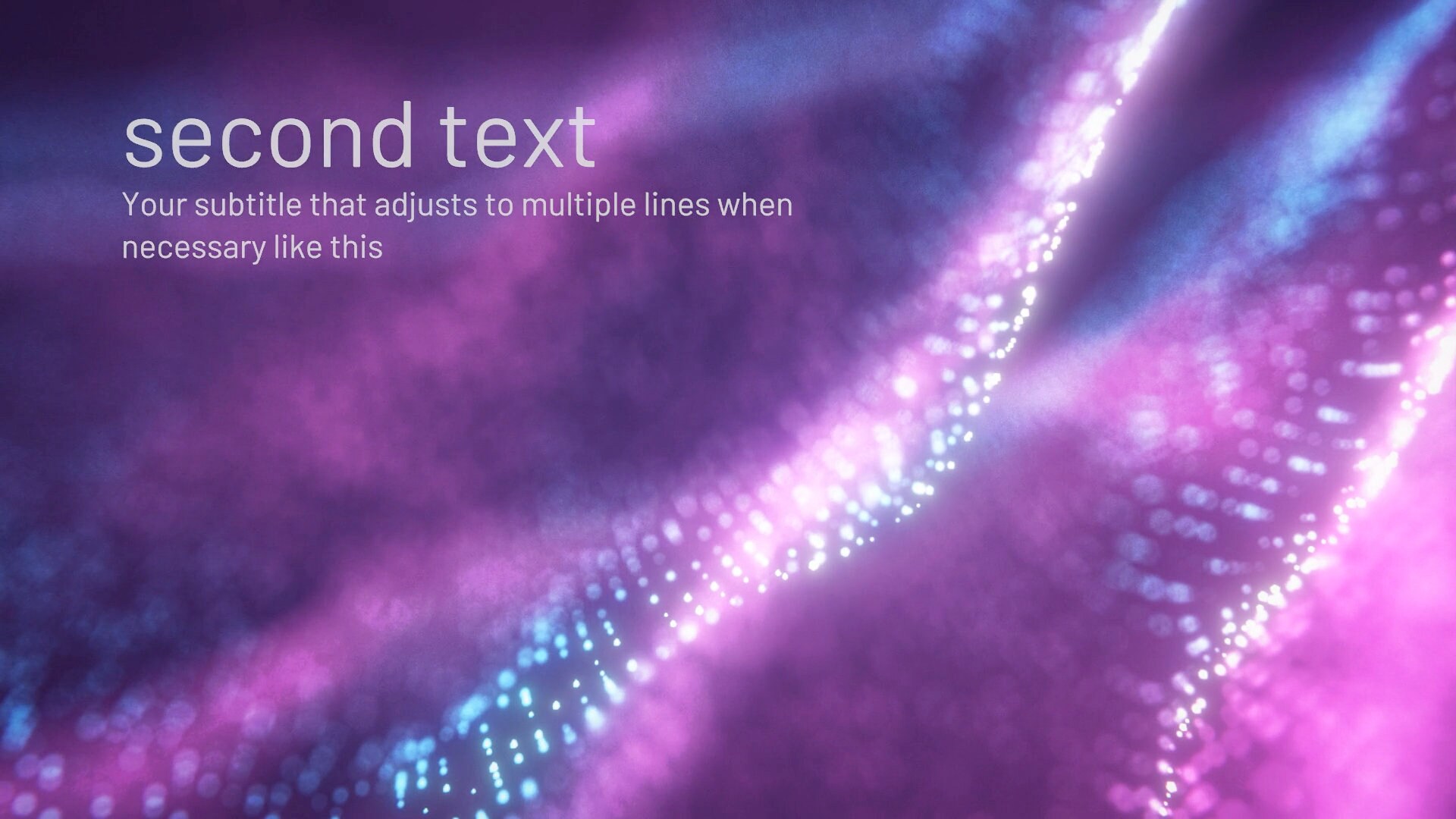 Dreamy Particles Overlay With Custom Text and Colors Great for Any ...