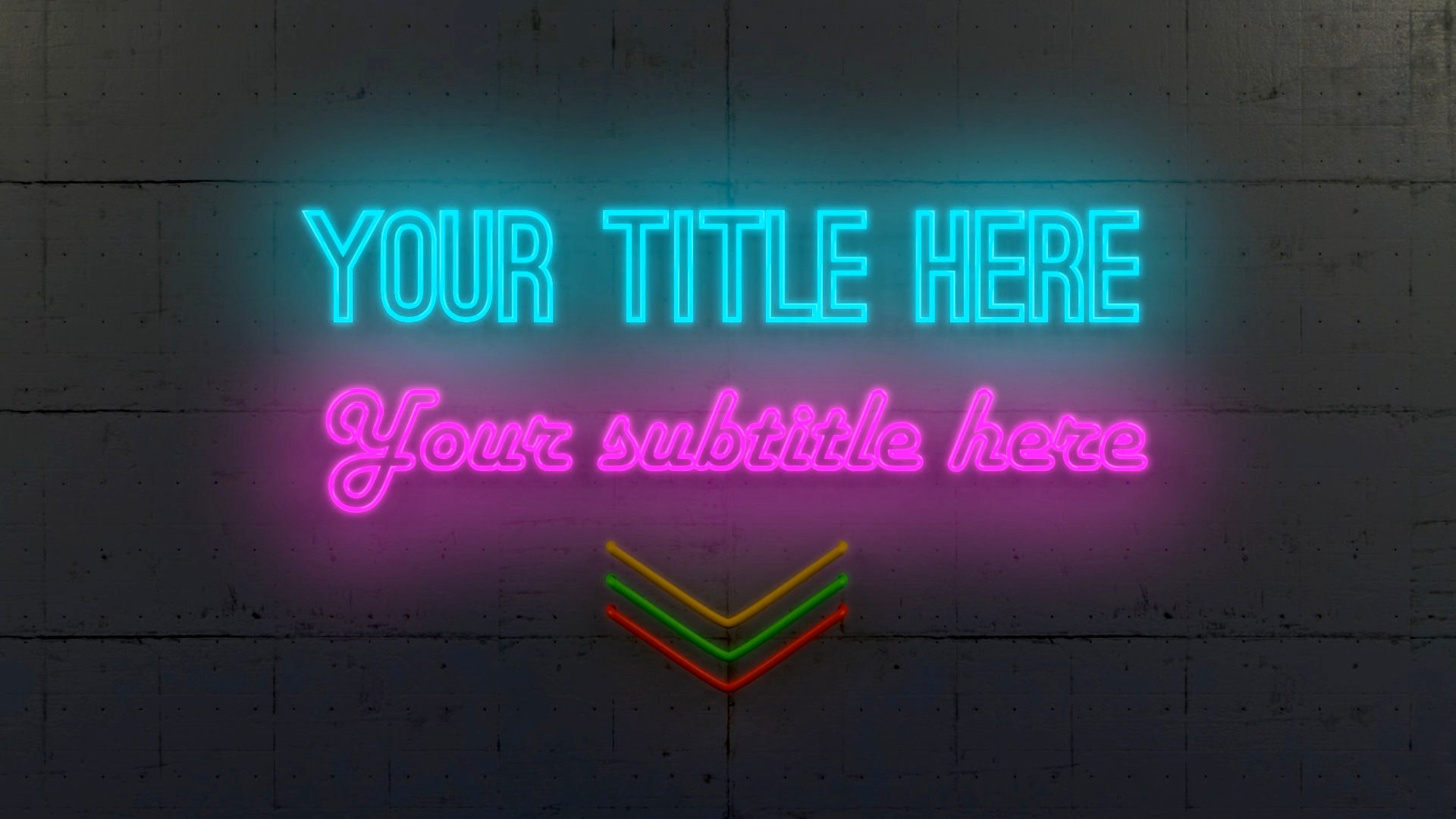 Neon Sign With Custom Text and Color - Great for Any Video - Neon ...