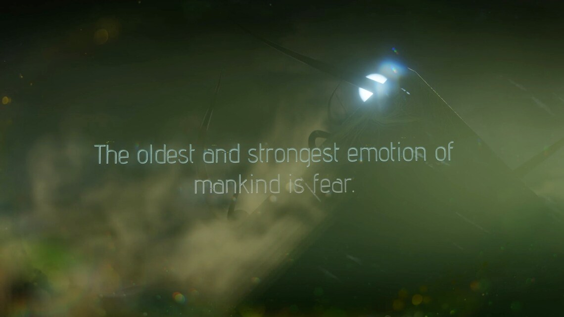 Fear Emotional Animation Scary Horror Titles Customizable Text, Color ...