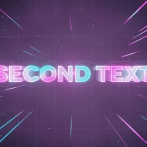 Customizable Synthwave Neon Text Animation With Retrofuturistic Flair ...