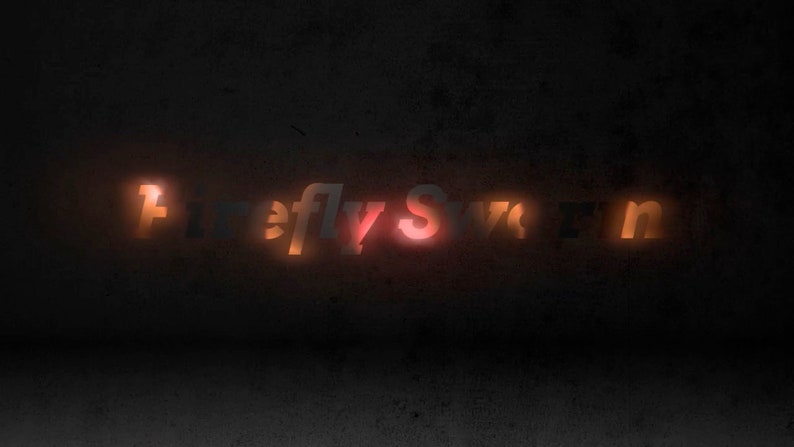 Firefly Swarm Animated Intro Title Custom Coloured Glowing Bugs Flies ...