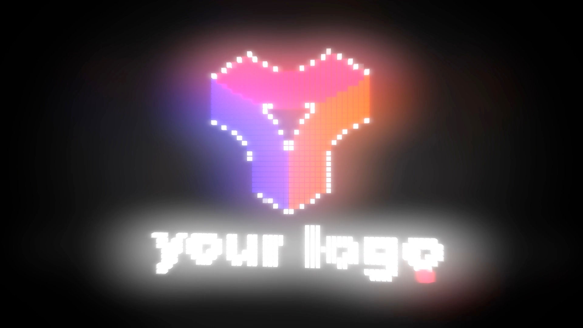 Animated Logo Stinger 3d Pixel Style With Personal Color Sound for Your ...