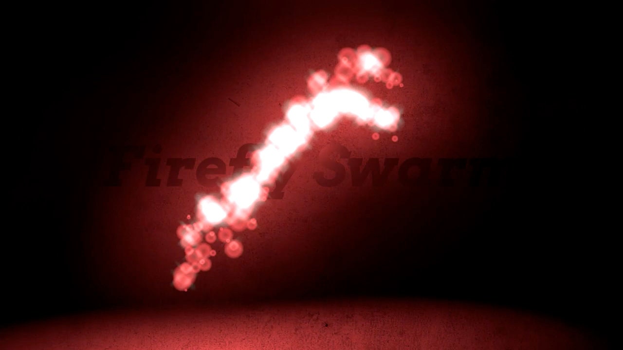 Firefly Swarm Animated Intro Title - Custom Colored Glowing Bugs Flies ...