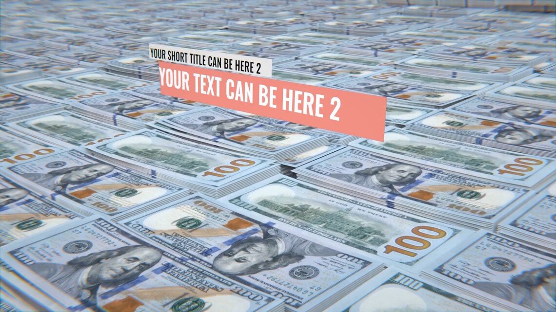 Dollar Bills Money Heist Text Animation Customizable Text and - Etsy