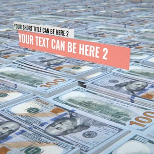 Dollar Bills Money Heist Text Animation Customizable Text and Sound ...