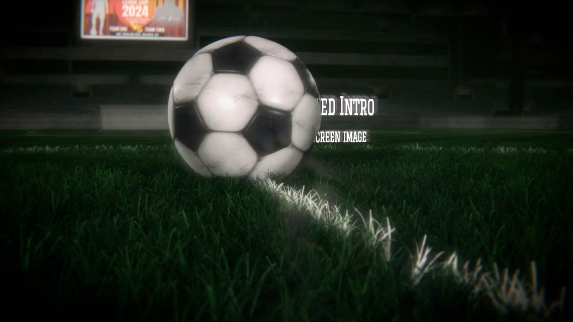 Soccer Football Animation Intro, Two Headlines and Two Subtitles ...