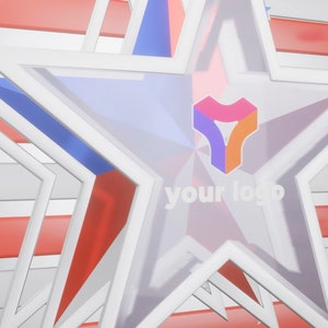 Customized 3D Glassy Star Logo Animation With Sound - Custom Message ...