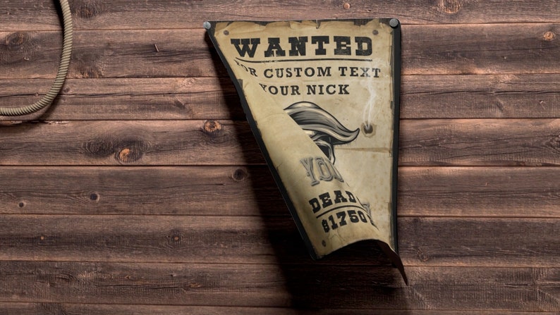 Western Most Wanted Poster Animation 2 Insert Your Text and Logo or ...