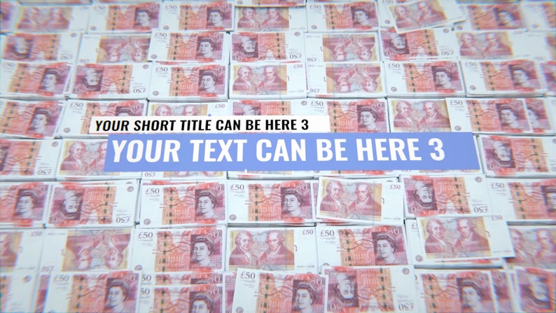 Pound Bills Money Heist Text Animation Customizable Text and - Etsy