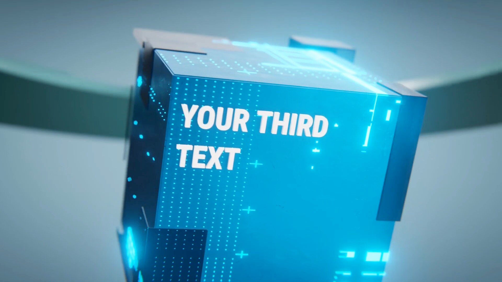 Cubic SF Animation Logo Reveal, With Custom Text, Custom Colors and ...