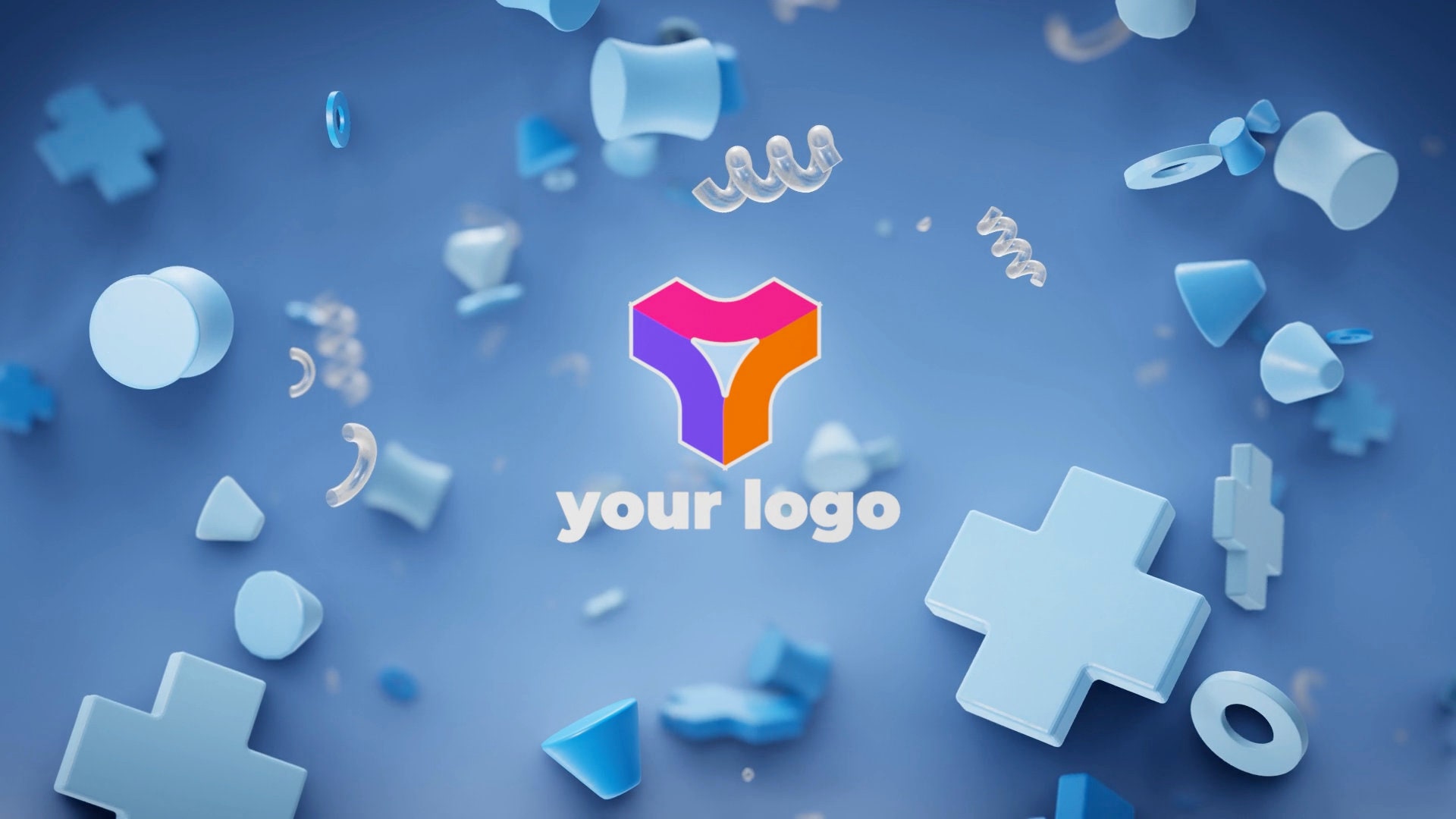 Animated Logo Screen With Your Logo in Zero Gravity Style With Sound ...