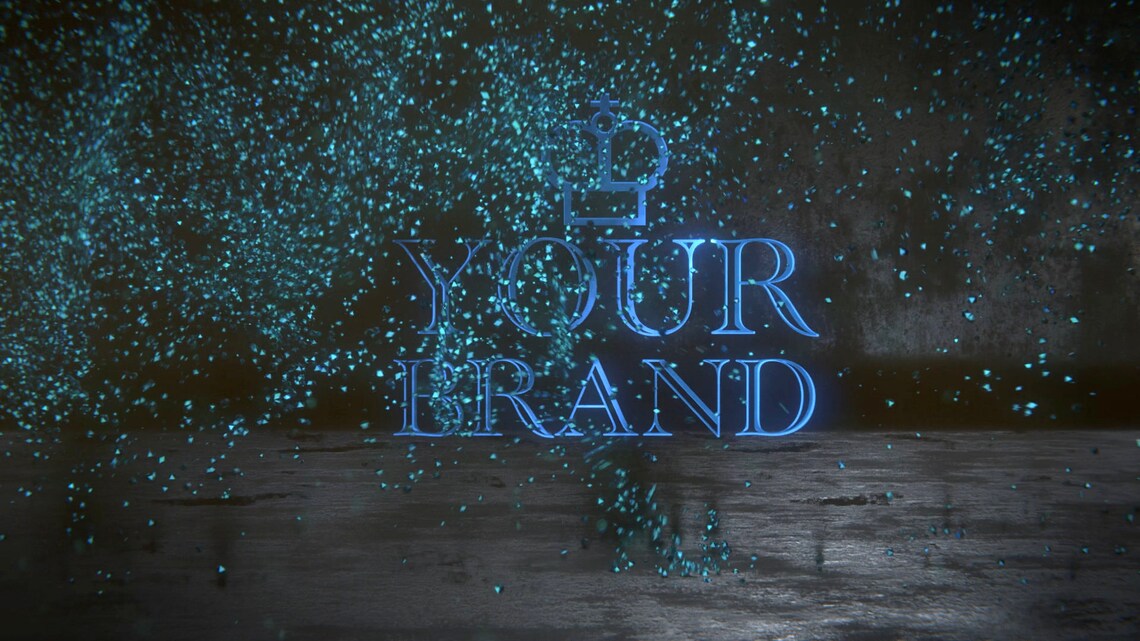 Sparkling Glitter Logo Animation With Cinematic Sound Logo Reveals From ...