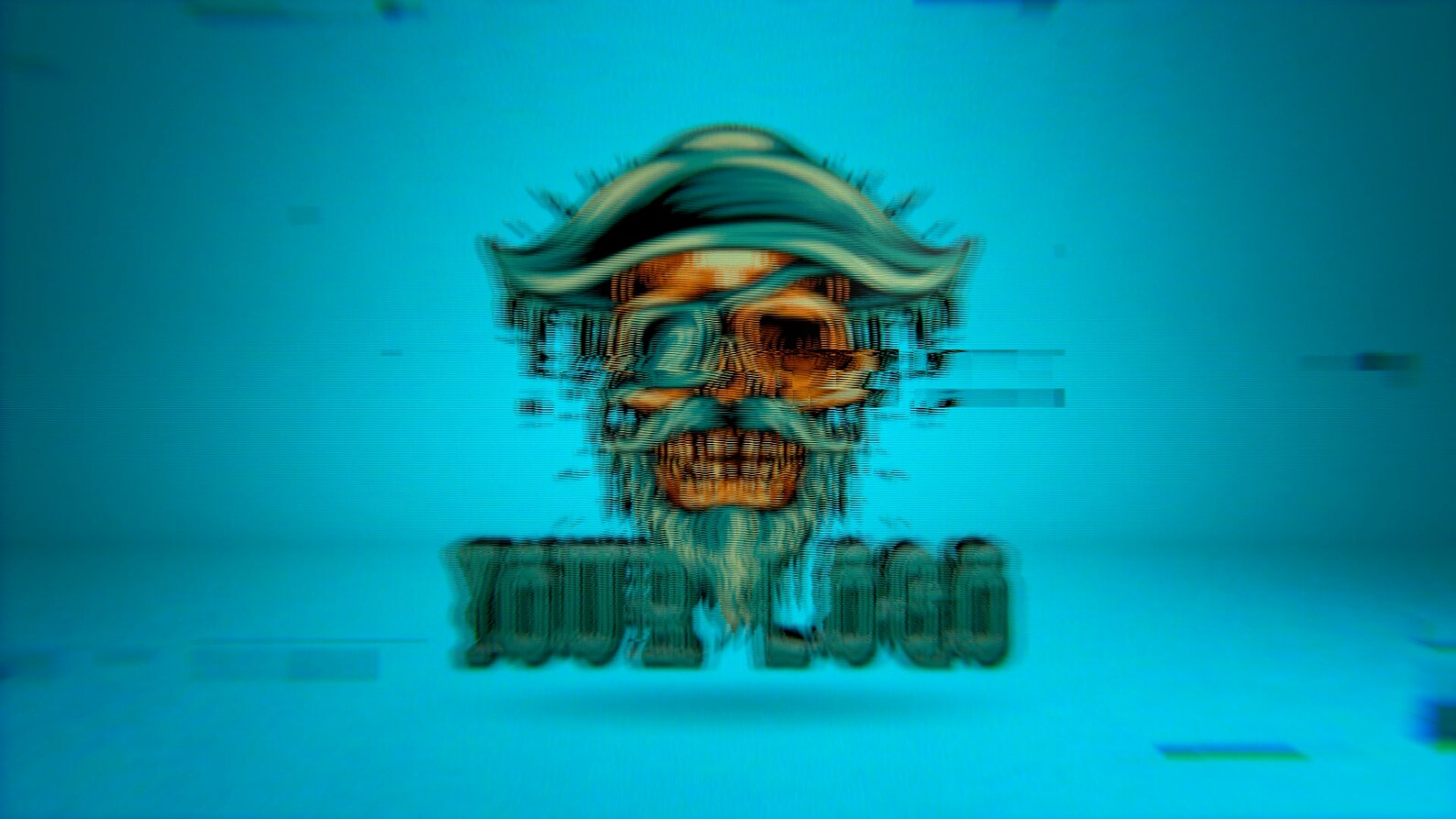 Personalizable Emot Twitch Distorted Glitchy 3D Logo Animation ...