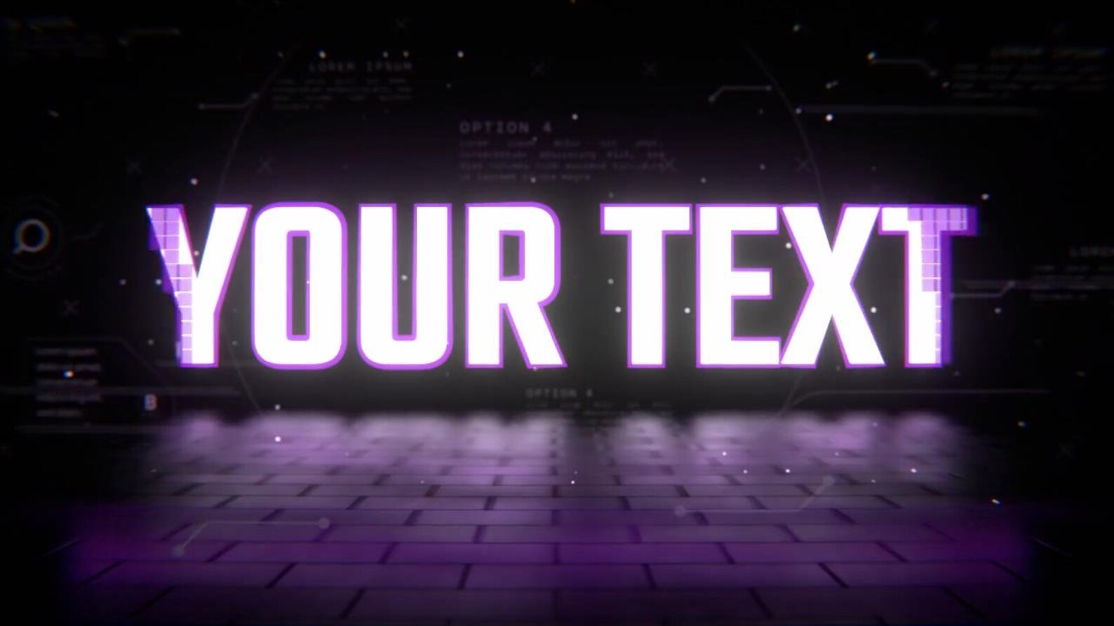 Dynamic Pixel-glow Text Headline Animation - Customizable MP4 for ...