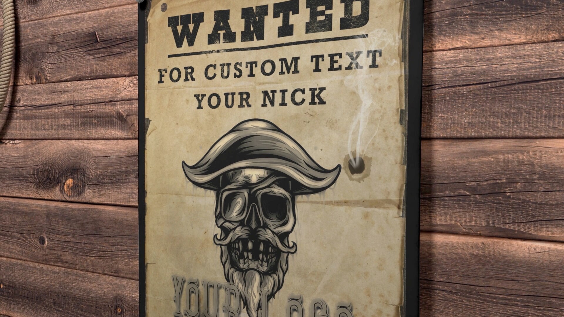 Western Most Wanted Poster Animation 2 Insert Your Text and Logo or ...