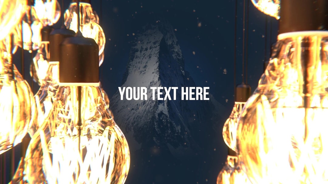 Luminous Journey: Vintage Bulbs Animation With Custom Backdrops & Text ...