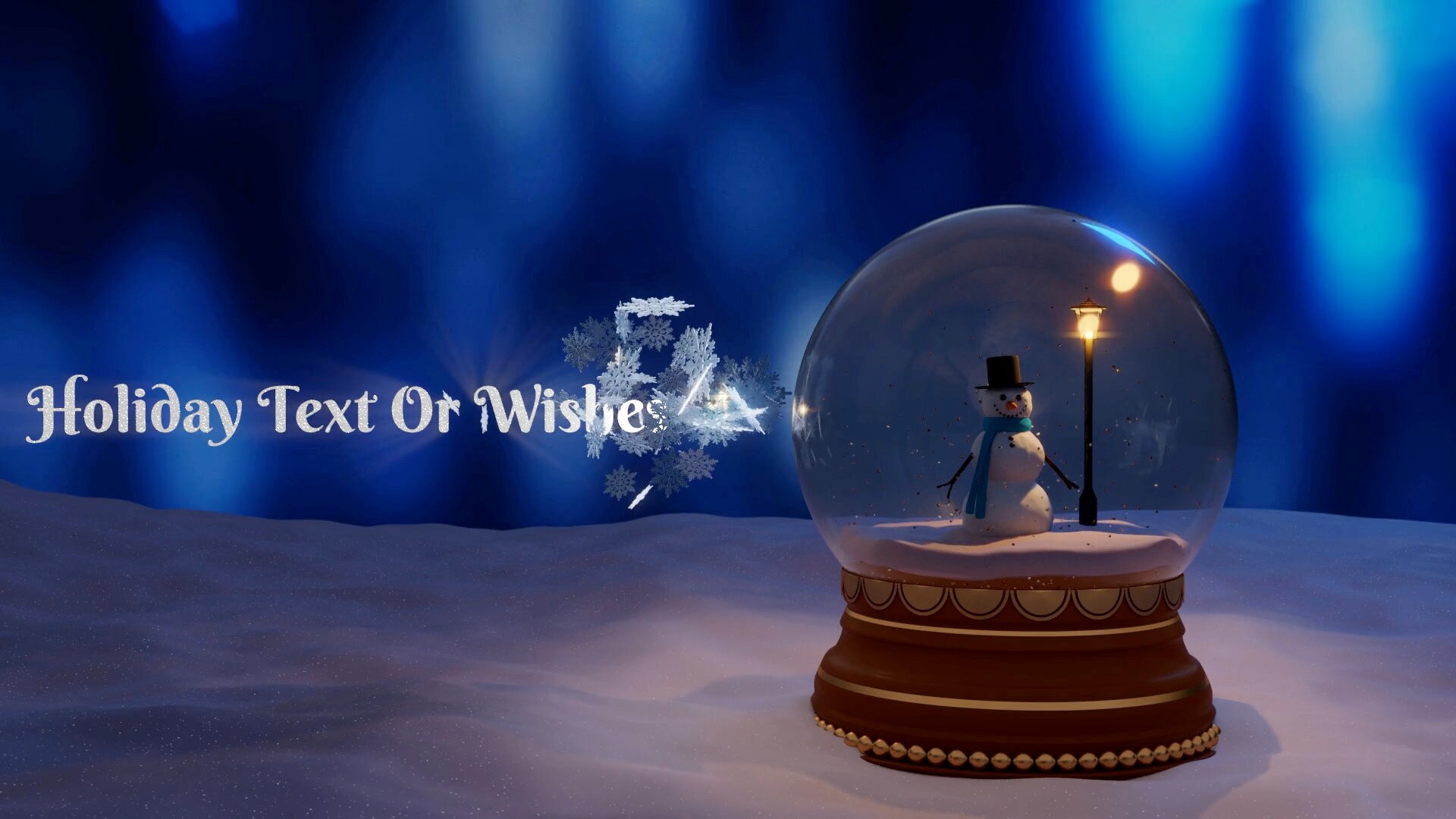 Christmas Snow Globe for Your Video or Stream - Custom Message for ...