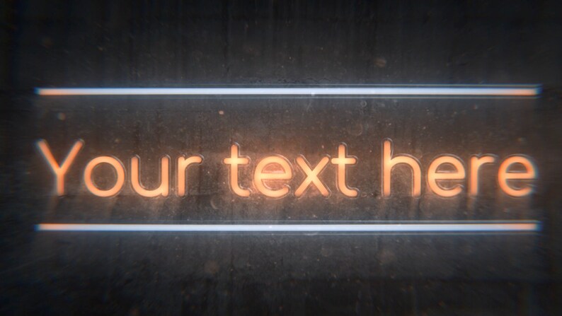 Neon Glow Sign With Custom Text and Color Great for Any Video Neon ...