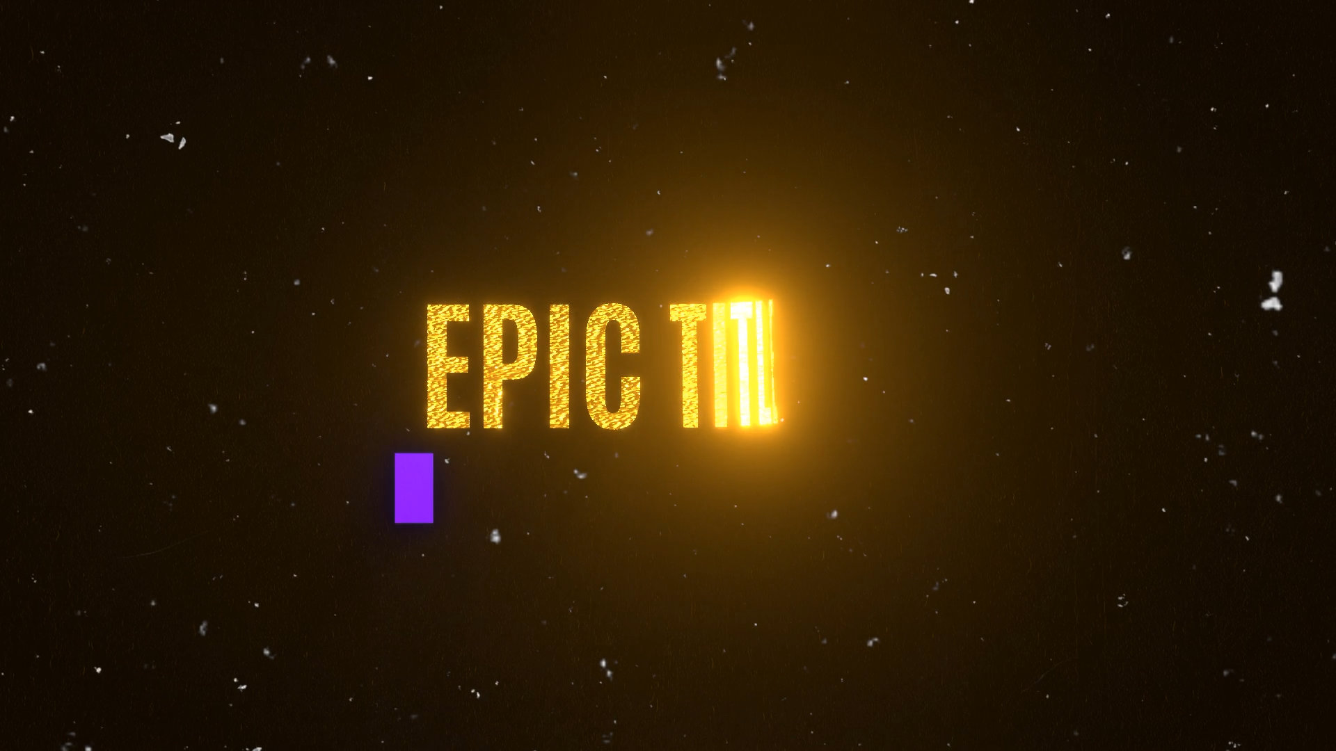 Epic Intro With Custom Colors and Text - Animated Titles, Custom Colors ...
