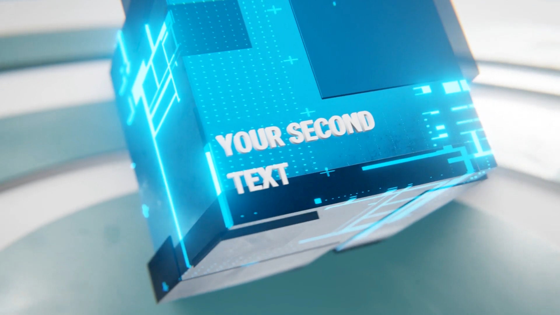 Cubic SF Animation Logo Reveal, With Custom Text, Custom Colors and ...