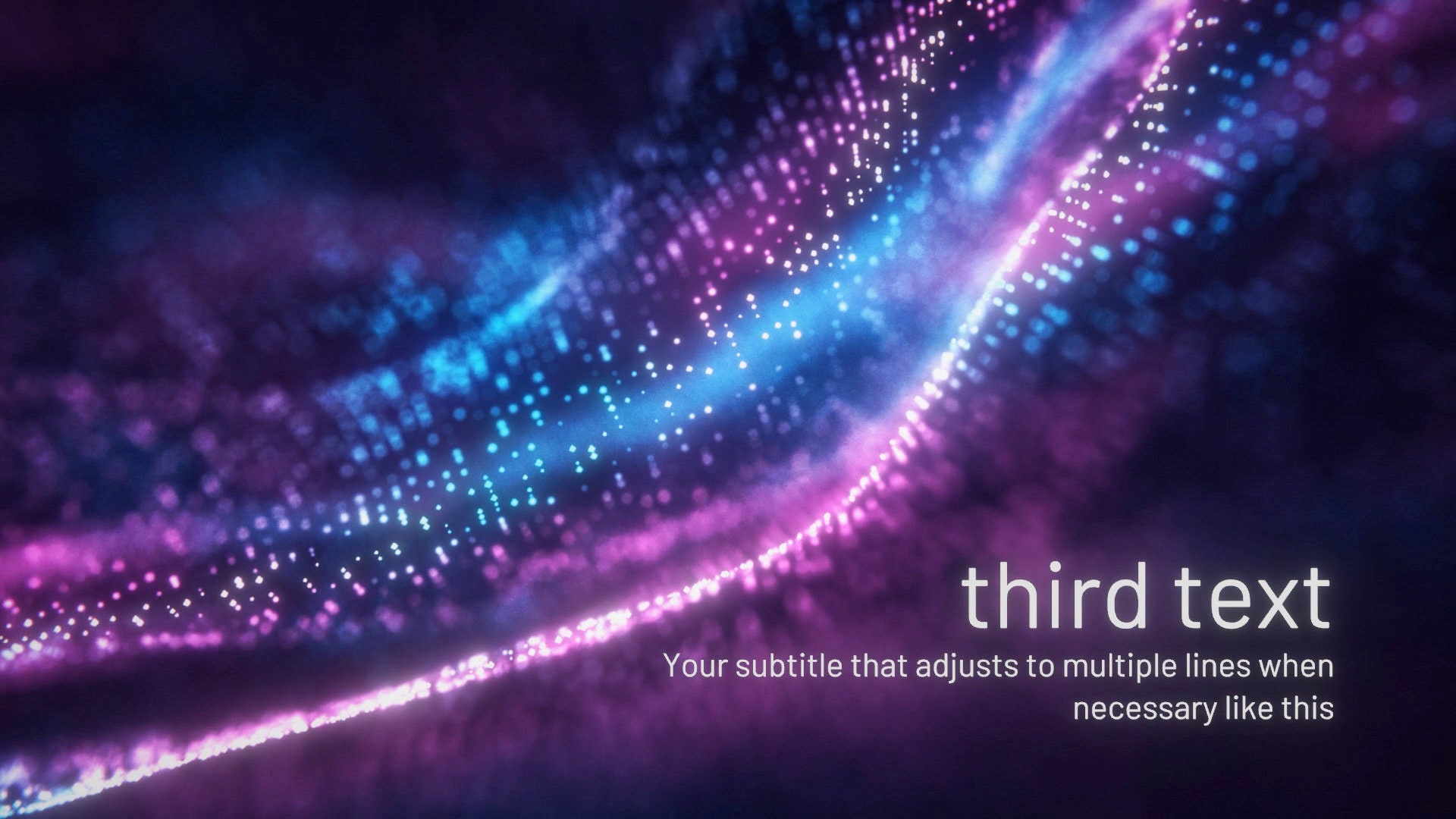 Dreamy Particles Overlay With Custom Text and Colors Great for Any ...