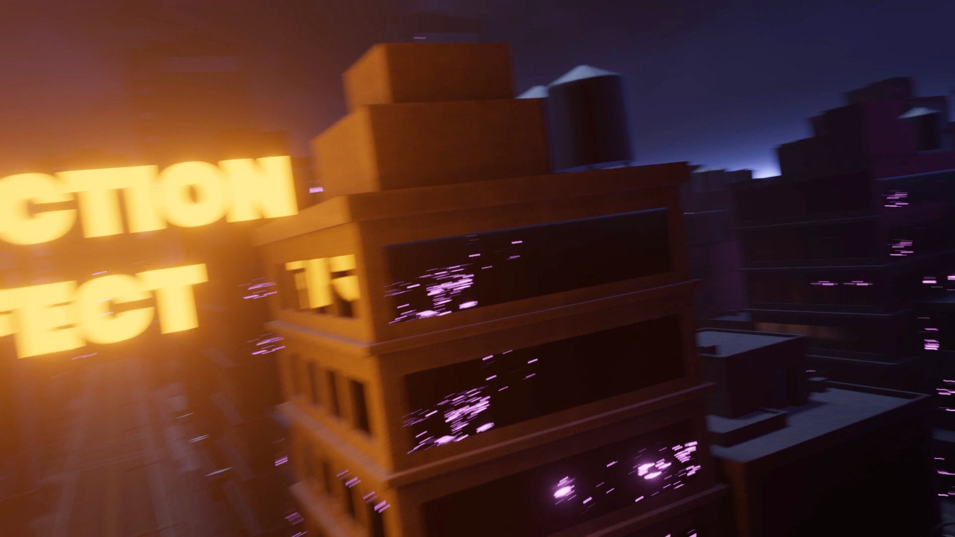 Discover the Metropolis Cyberpunk City Logo Reveal Customizable Title ...