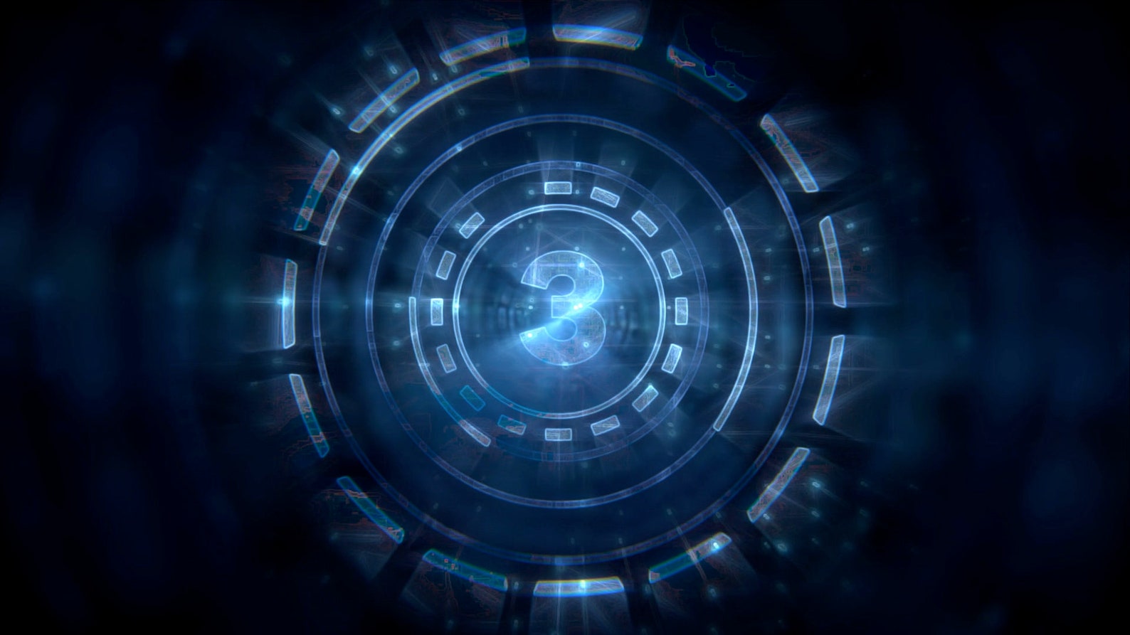 Digital Countdown Intro Animated Glowing Custom Color Countdown With ...