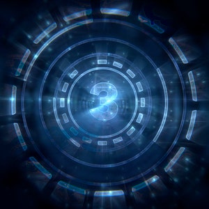 Digital Countdown Intro - Animated Glowing Custom Color Countdown With Intro Text and With ...