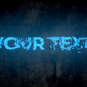 Distorted Glowing Text Animation Insert Your Text for Your Streaming or ...