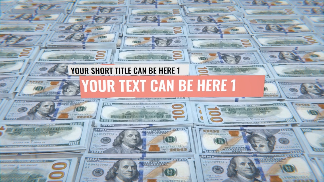 Dollar Bills Money Heist Text Animation Customizable Text and - Etsy