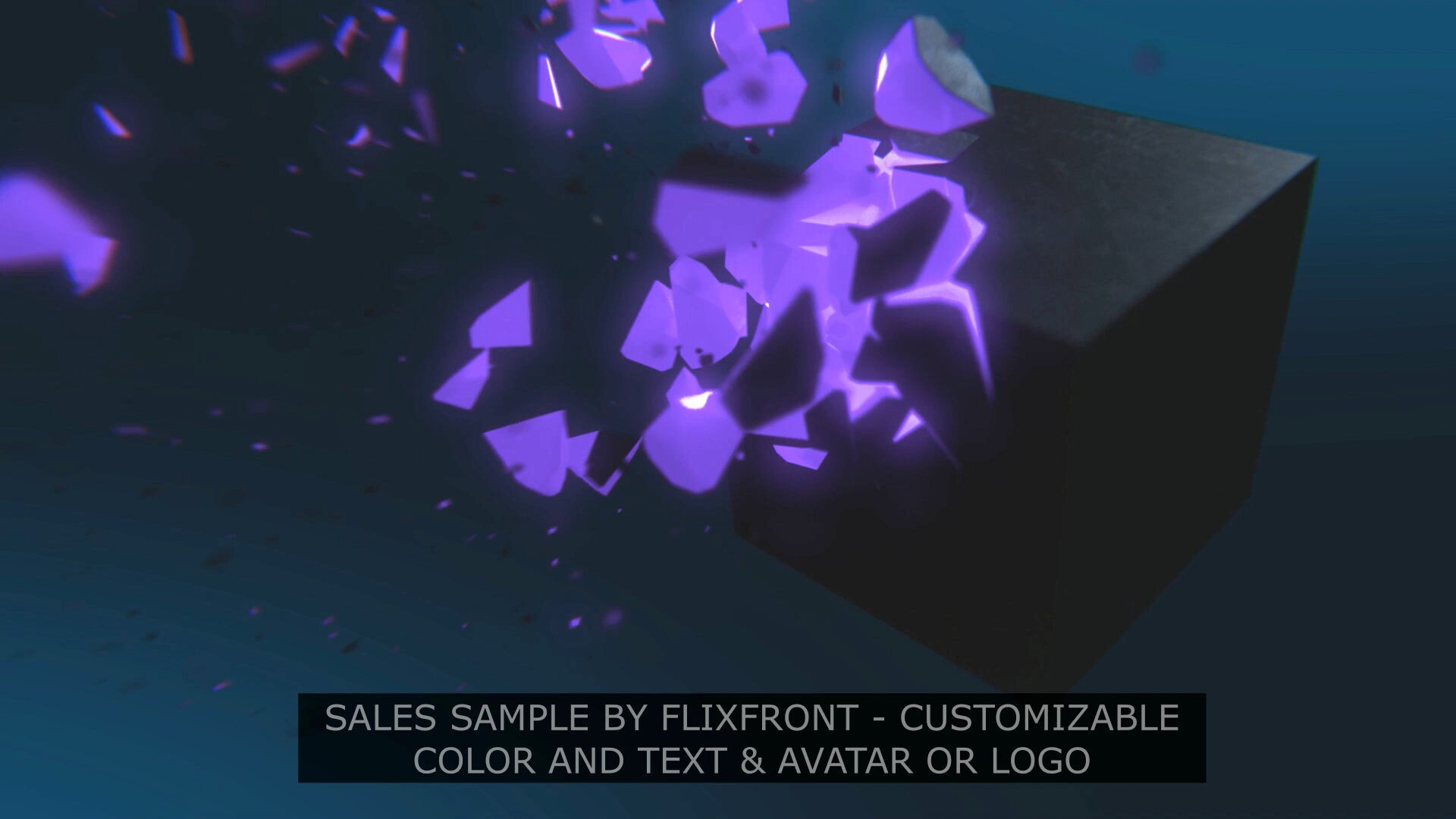 Cube Fracture Customizable Intro for Twitch starting Soon or Any Video Customize Fractures Glow ...