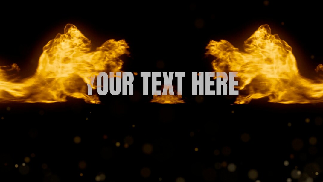 Inferno Text Reveals in the Blazing Flames of Open Fire - for Your ...