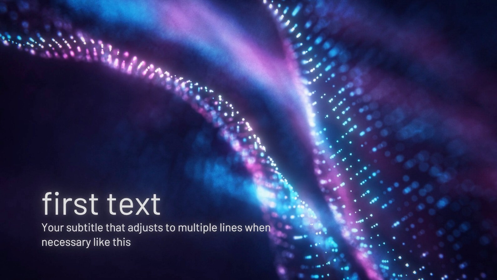 Dreamy Particles Overlay With Custom Text and Colors Great for Any ...