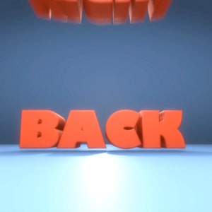 Personalized Fun 3-D Text Animation - Falling Elastic Custom Text ...