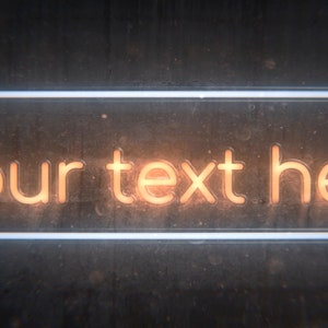 Neon Glow Sign With Custom Text and Color - Great for Any Video - Neon ...