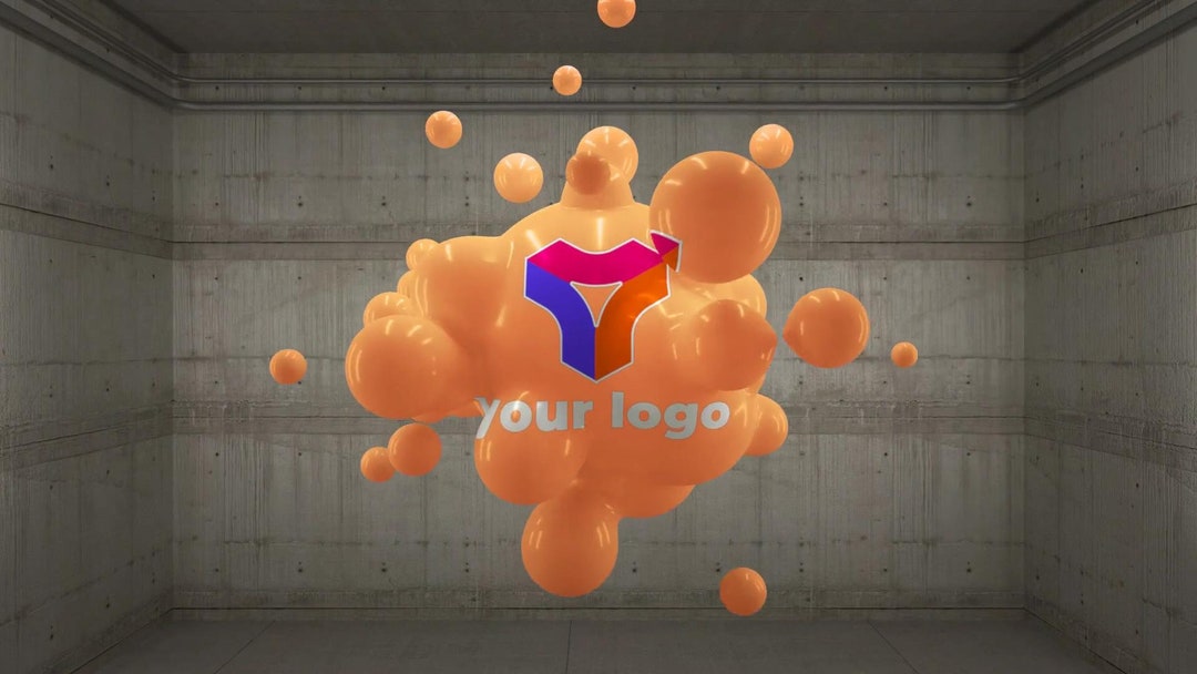 Levitating Blob Animation: Customizable Color & Logo, Mysterious Room ...