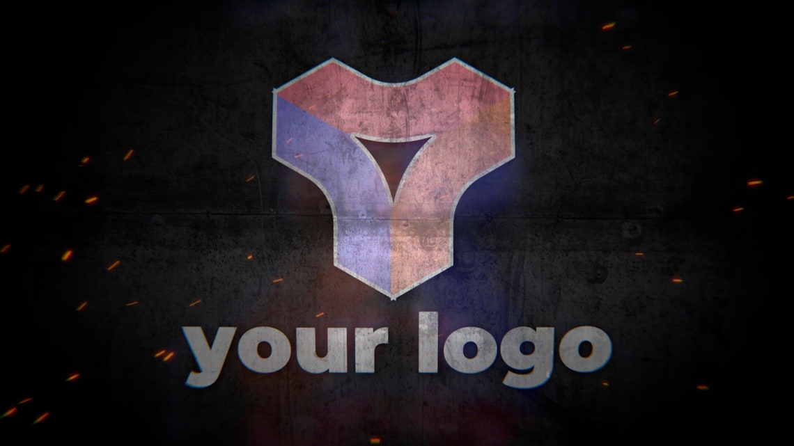 Fire Burnout Inferno Rusty Metal and Fire Logo Animation Reveal for the ...