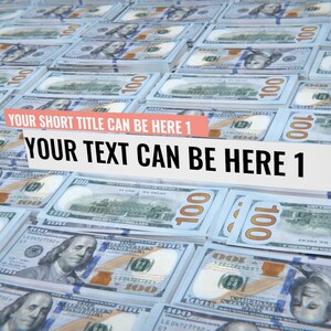 Dollar Bills Money Heist Text Animation Customizable Text and Sound ...