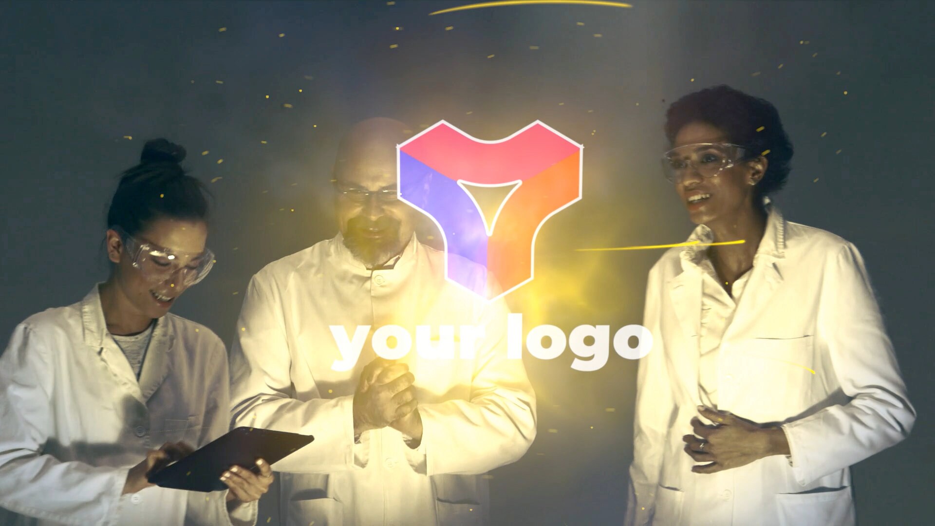 Live Action Mockup Animation Get Your Logo Discovered by Scientists in ...