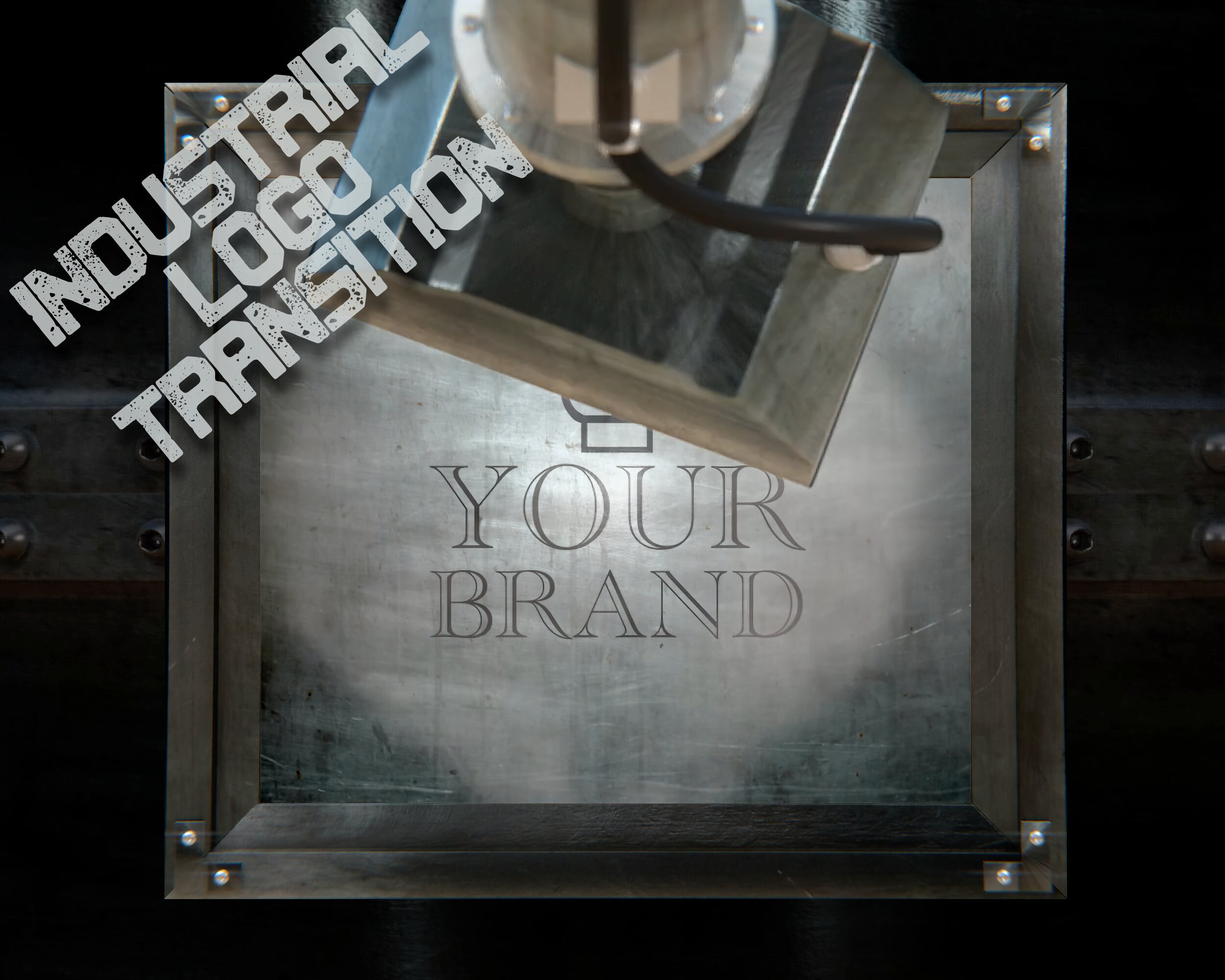 Industrial Factory Press Stamp Logo Animation Cool for Twitch Intro or ...