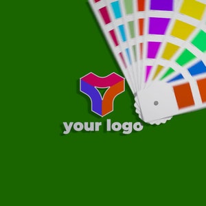 Revolving Color Swatches: Artful Logo Reveal | Customizable Background ...