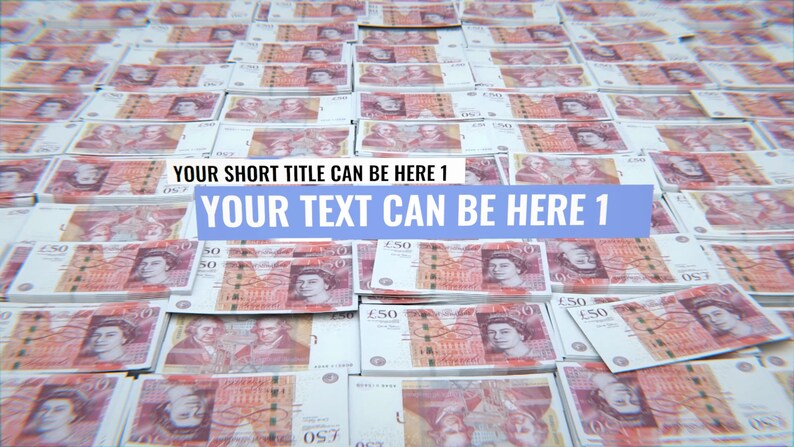 Pound Bills Money Heist Text Animation Customizable Text and - Etsy