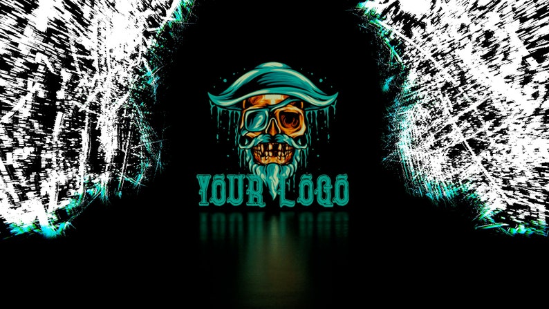 Animated Intro Overlay, Your Logo With Custom Glowing Text, Hacker Pit ...