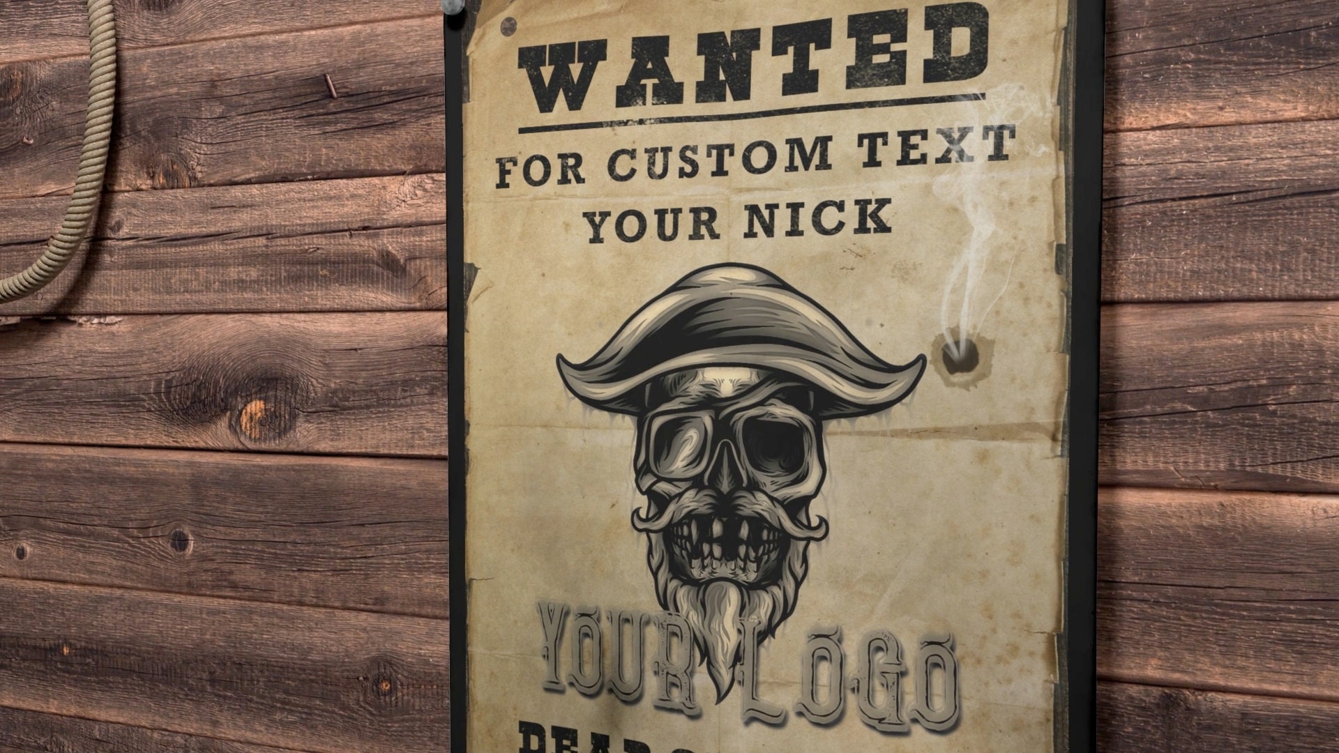 Western Most Wanted 2 Poster Animation Insert Your Text and Logo or ...